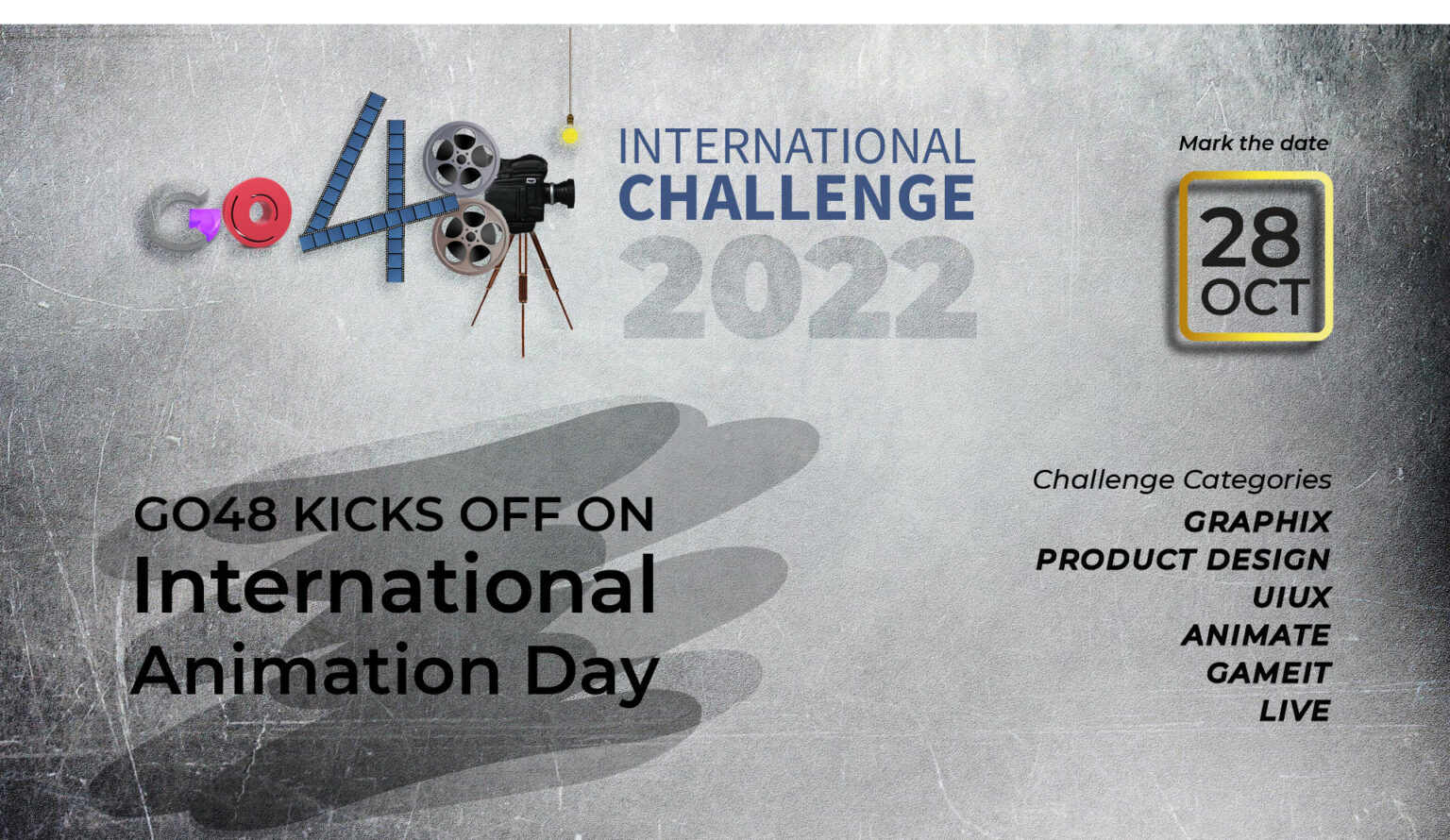 Go48 challenge Home page - GO48 Challenge challenges Home page.